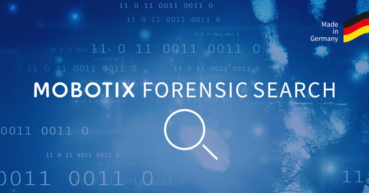 MOBOTIX HUB Forensic Search Plug-In
